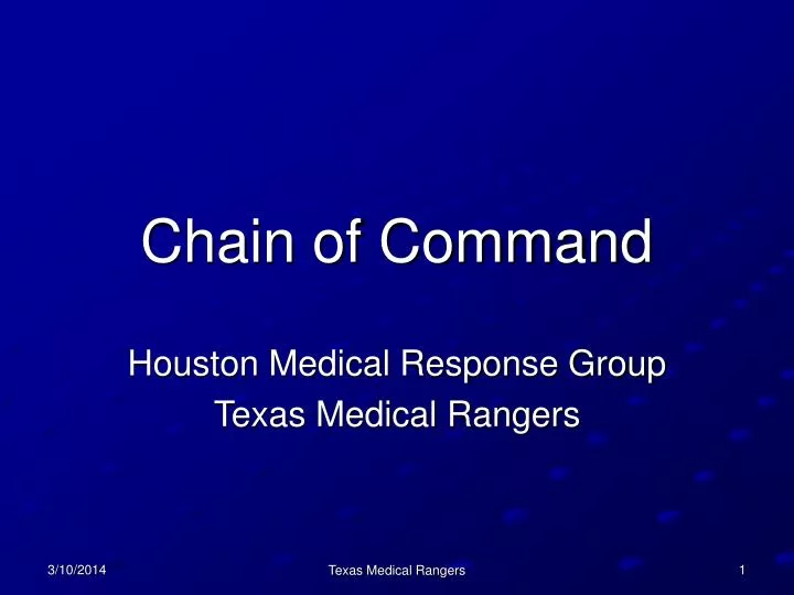 PPT - Chain of Command PowerPoint Presentation, free download - ID:145774