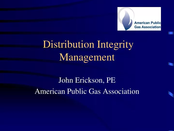 PPT - Distribution Integrity Management PowerPoint Presentation, free ...