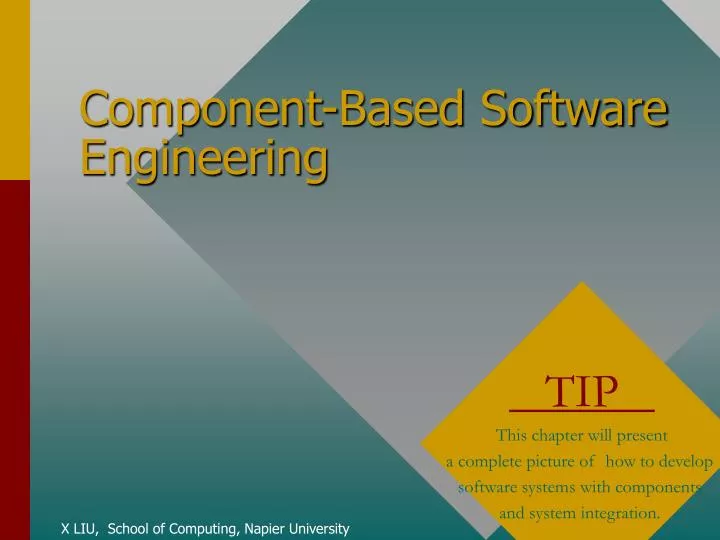 PPT - Component-Based Software Engineering PowerPoint Presentation, free download - ID:1457839