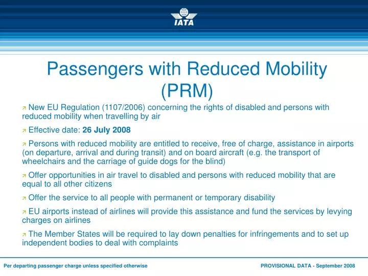 PPT - Passengers with Reduced Mobility (PRM) PowerPoint Presentation ...