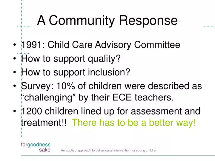 PPT - A Community Response PowerPoint Presentation, free download - ID ...