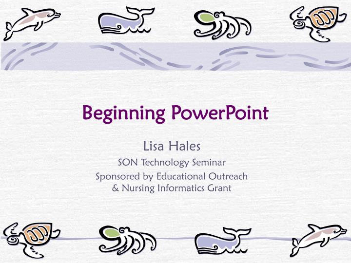 PPT - Beginning PowerPoint PowerPoint Presentation, free download - ID ...