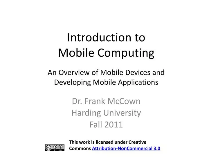 Ppt Introduction To Mobile Computing Powerpoint Presentation Free
