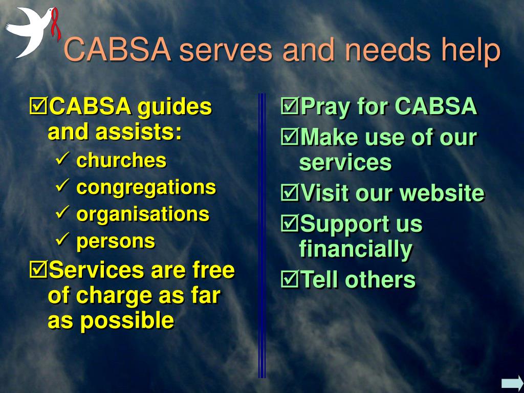 PPT - CABSA – Christian AIDS Bureau for Southern Africa PowerPoint ...