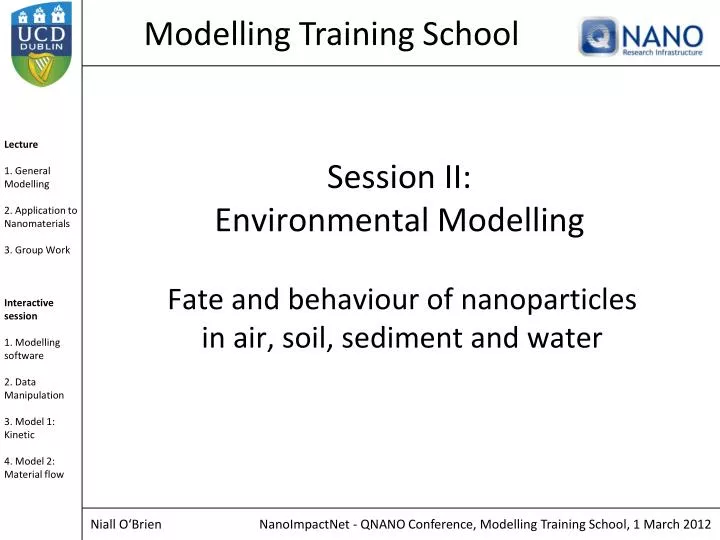 PPT - Session II: Environmental Modelling PowerPoint Presentation, free ...