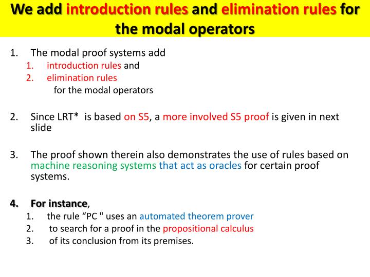 PPT - Modal Logic and Its Applications, explained using Puzzles and ...