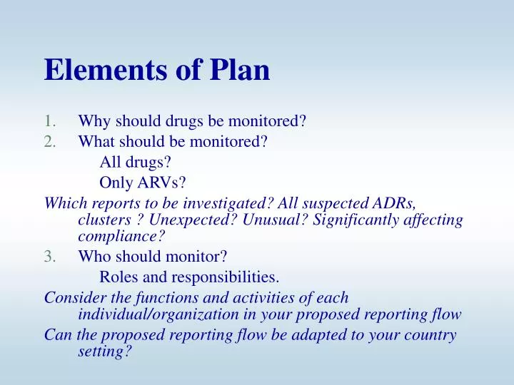 PPT - Elements of Plan PowerPoint Presentation, free download - ID:1460139