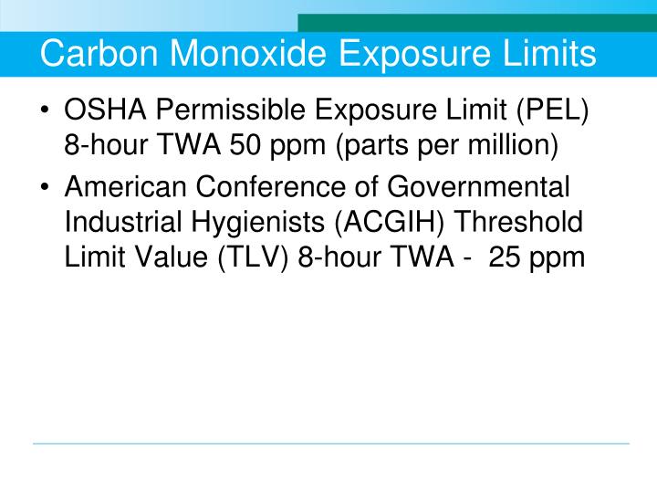 PPT - Environmental Health Issue- Carbon Monoxide PowerPoint ...