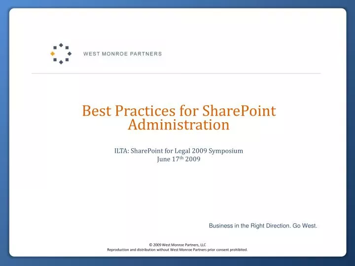 PPT - Best Practices for SharePoint Administration PowerPoint ... PPT - Best Practices for SharePoint Administration PowerPoint ...