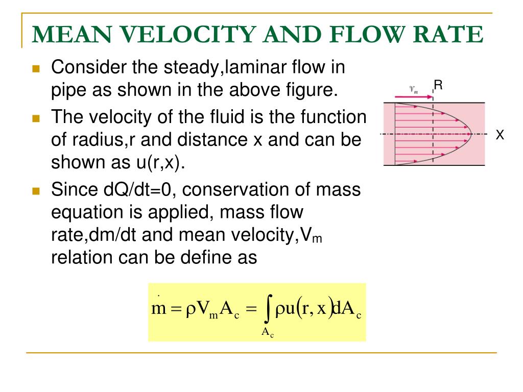 Flow Rate Equals Velocity Times Area Flow Rate Equals Velocity Times Area