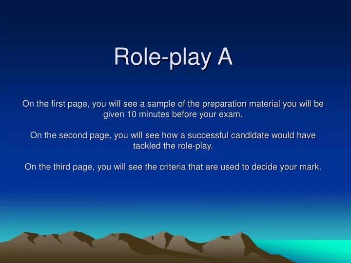 PPT - Sample Roleplay A Au restaurant PowerPoint Presentation, free ...