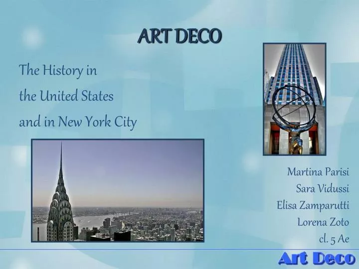 PPT - ART DECO PowerPoint Presentation, free download - ID:1461228