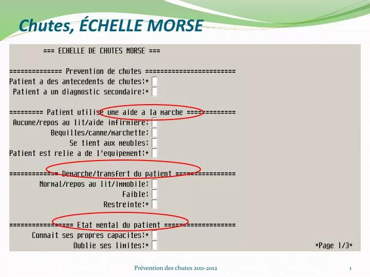 PPT - Chutes, ÉCHELLE MORSE PowerPoint Presentation, free download - ID ...