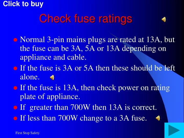 PPT - Check fuse ratings PowerPoint Presentation, free download - ID ...