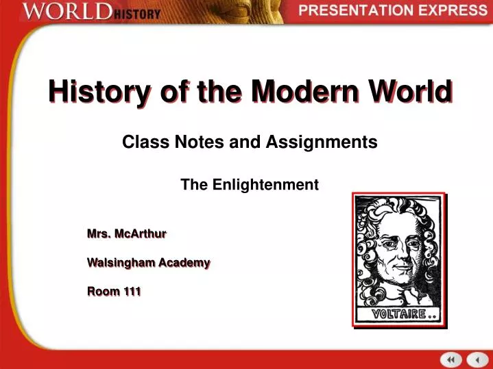 PPT - History of the Modern World PowerPoint Presentation, free ...