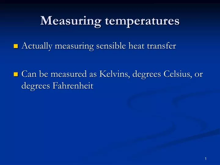 PPT - Measuring temperatures PowerPoint Presentation, free download ...
