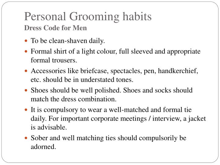 Ppt Personal Grooming Powerpoint Presentation Id 1463789