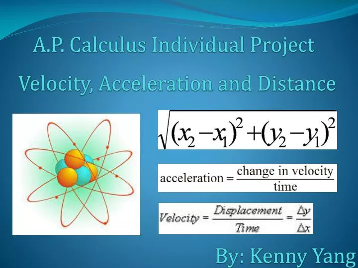 PPT - Velocity, Acceleration and Distance PowerPoint Presentation, free ...