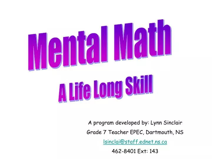 PPT - Mental Math PowerPoint Presentation, free download - ID:1464215