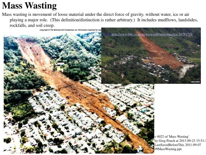 PPT - Mass Wasting PowerPoint Presentation, free download - ID:1464560