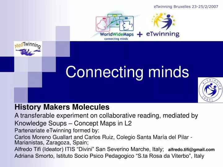 PPT - Connecting minds PowerPoint Presentation, free download - ID:1465064