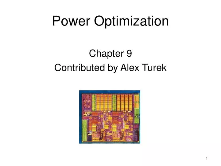 PPT - Power Optimization PowerPoint Presentation, free download - ID ...