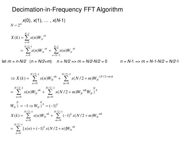 PPT - DISCRETE FOURIER TRANSFORM & FAST FOURIER TRANSFORM Lecture 4 ... PPT - DISCRETE FOURIER TRANSFORM & FAST FOURIER TRANSFORM Lecture 4 ...
