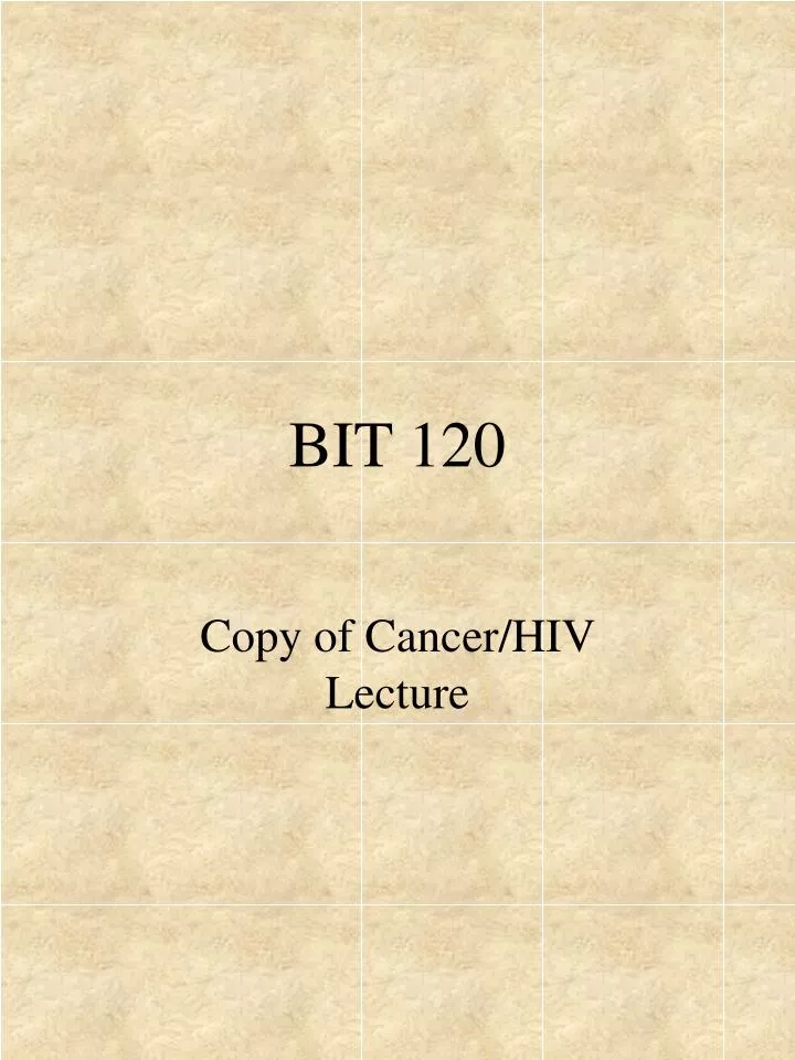 PPT - BIT 120 PowerPoint Presentation, free download - ID:1466341