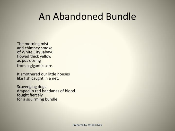 PPT - An Abandoned Bundle PowerPoint Presentation - ID:1466403