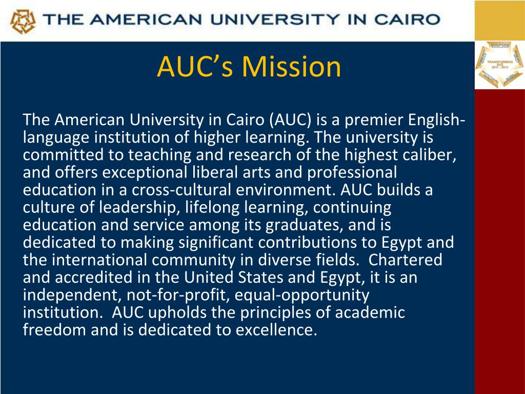PPT - An Integrated Strategic Plan for AUC PowerPoint Presentation ...