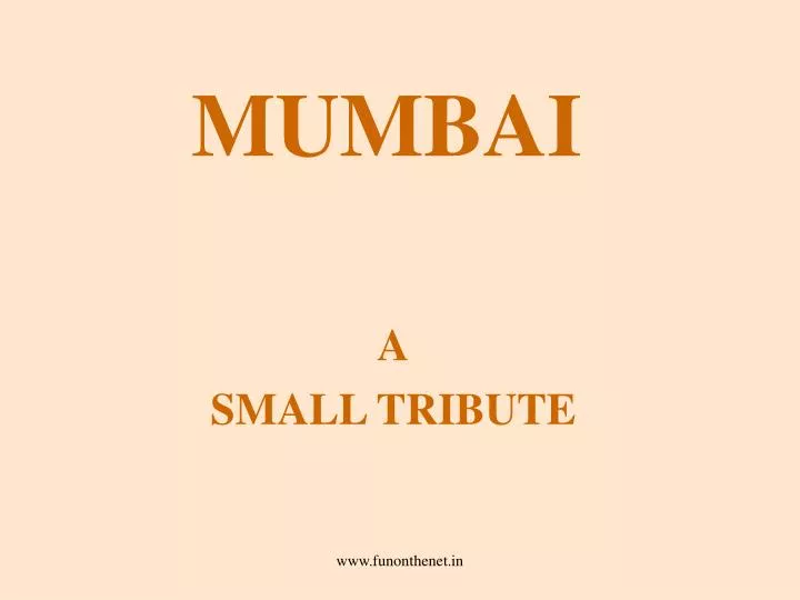 Ppt Mumbai Powerpoint Presentation Free Download Id 1467481