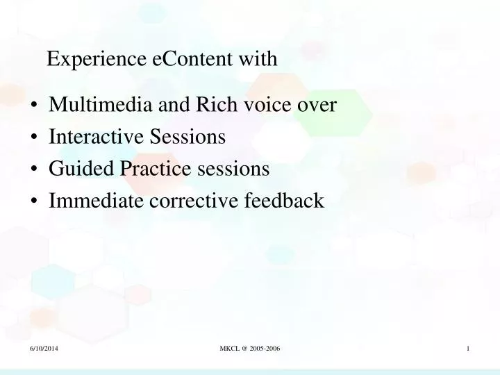 PPT - Experience eContent with PowerPoint Presentation, free download ...