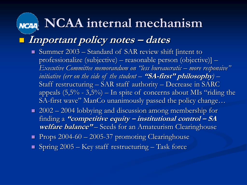 PPT - International Prospective Student-Athletes & NCAA DI Amateurism ...