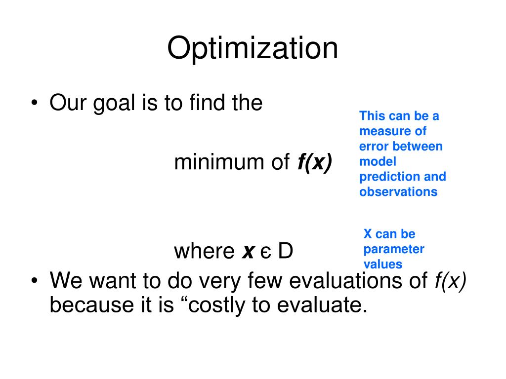 Ppt Function Approximation Optimization For Computationally Expensive Non Convex Functions