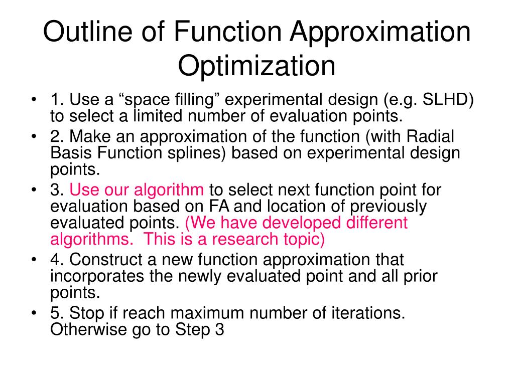 Ppt Function Approximation Optimization For Computationally Expensive Non Convex Functions