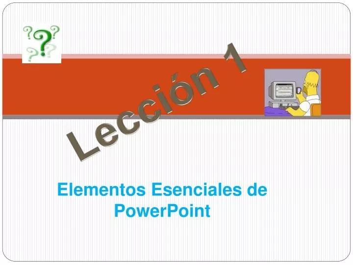 PPT - Elementos Esenciales de PowerPoint PowerPoint Presentation, free ...