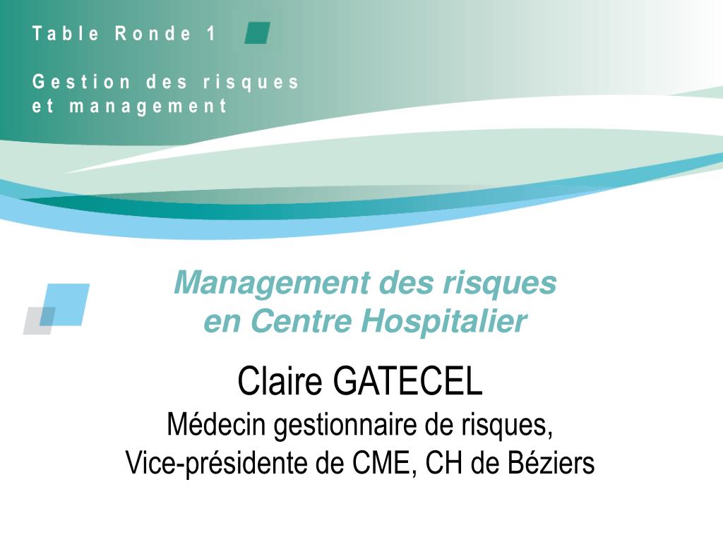 Ppt Management Des Risques En Centre Hospitalier Powerpoint