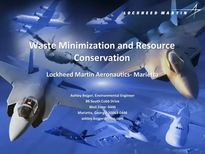 PPT - Waste Minimization and Resource Conservation PowerPoint ...