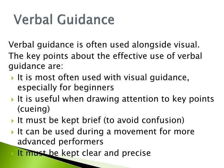 PPT - Types of Guidance PowerPoint Presentation - ID:1471121