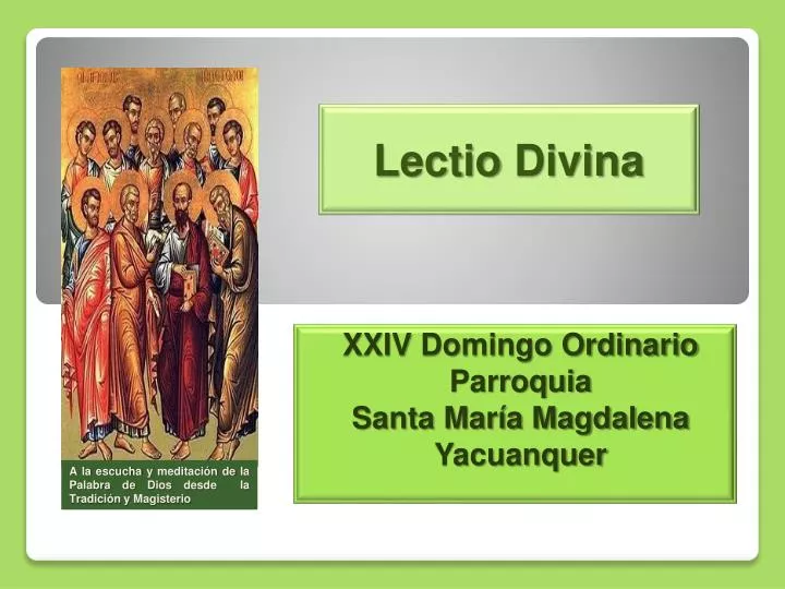 PPT - Lectio Divina PowerPoint Presentation, free download - ID:1471135