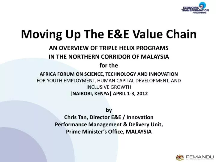 PPT - Moving Up The E&E Value Chain PowerPoint Presentation, free ...
