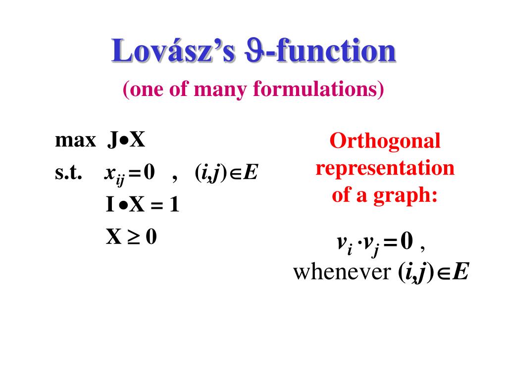 Ppt Semidefinite Programming Based Approximation Algorithms Powerpoint Presentation Id1471464