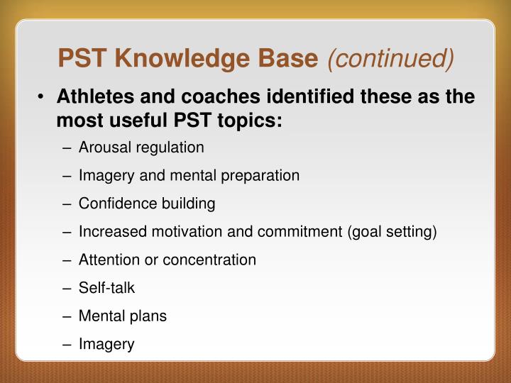 PPT - Chapter 11: Introduction to Psychological Skills Training PowerPoint Presentation - ID:1472446