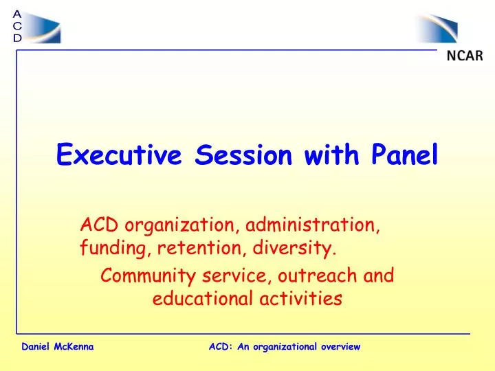 PPT - Executive Session with Panel PowerPoint Presentation, free ...