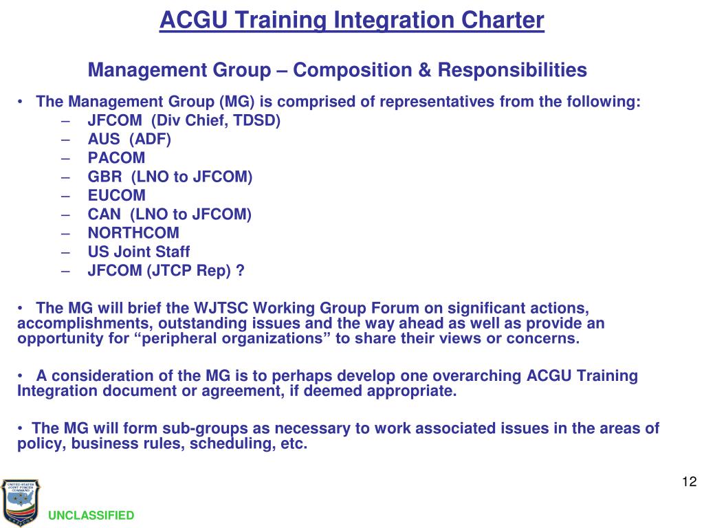 PPT - ACGU (formerly ABCA) Training Integration General Session Work ...