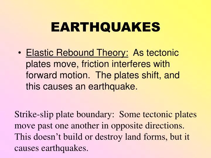 PPT - EARTHQUAKES PowerPoint Presentation, free download - ID:1473244