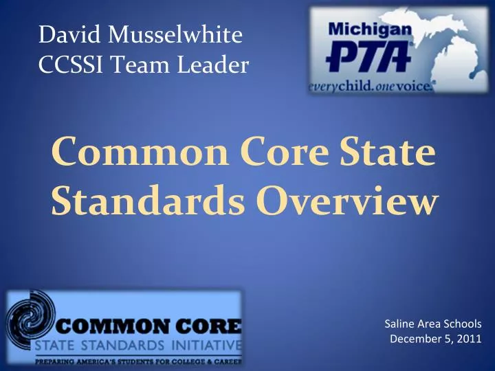 PPT - Common Core State Standards Overview PowerPoint Presentation ...