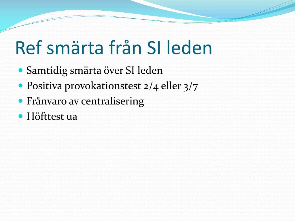 PPT - Höftled Diagnostik och behandling med MDT perspektiv PowerPoint ...