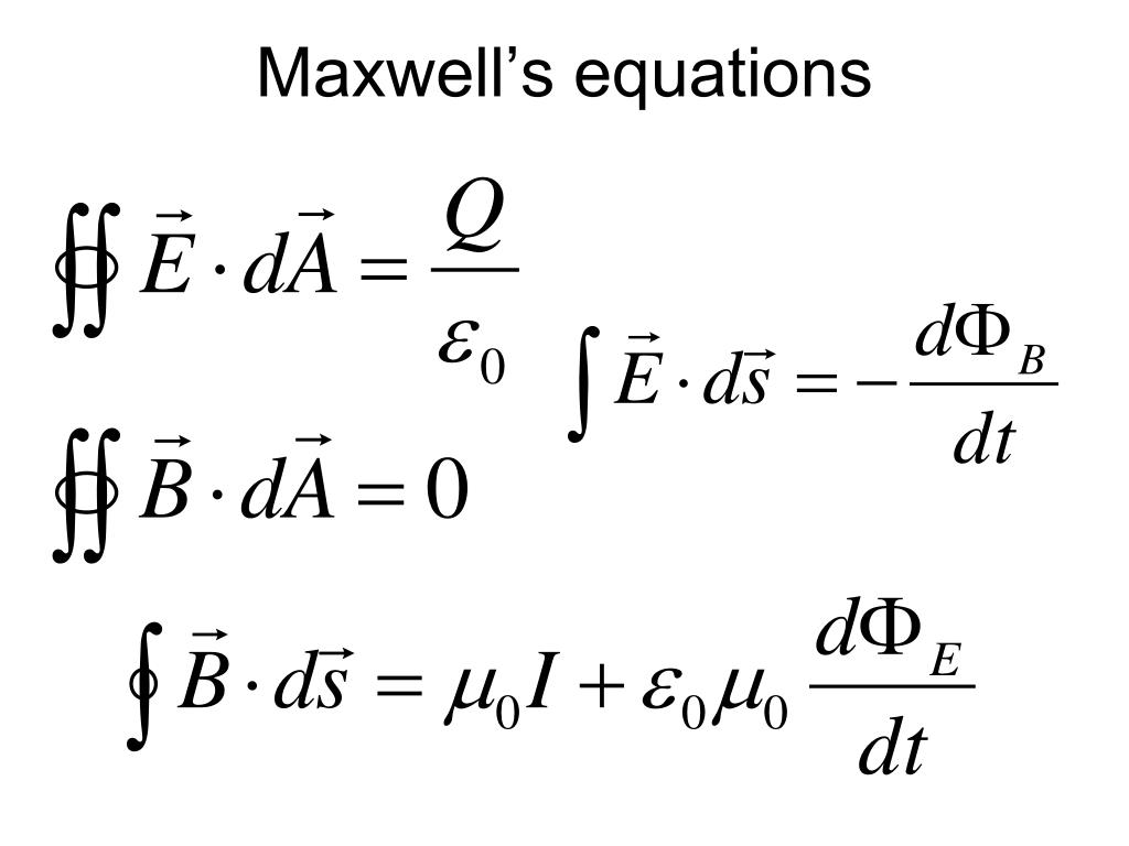 PPT Maxwell s Equations PowerPoint Presentation Free Download ID