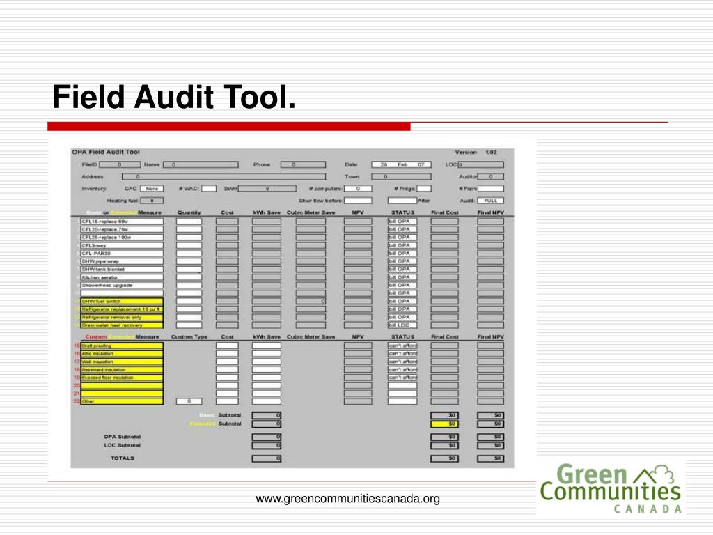 PPT - Low Income Energy Retrofits: Ontario experience/ national vision ...